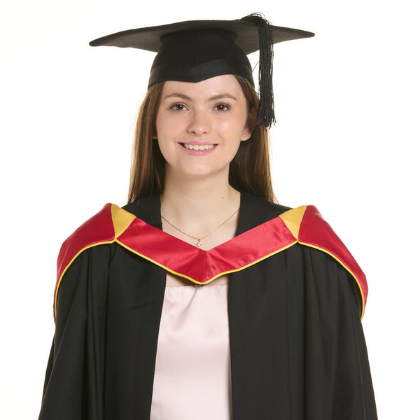 Masters graduation hood for Keele University