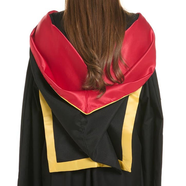 Masters graduation hood for Keele University