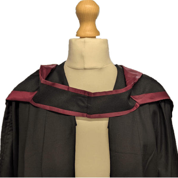 Masters graduation hood for Plymouth Marjon University