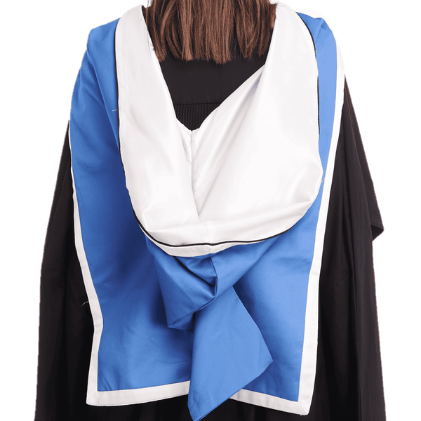 Masters graduation hood for Strathclyde University