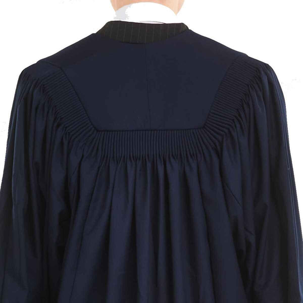 Blue bachelors graduation gown for UK university students