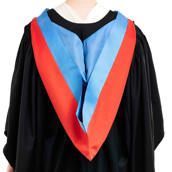 Bachelors graduation hood for Leicester University