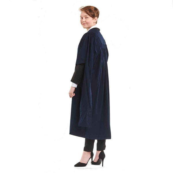 Blue masters graduation gown for UK university students – Churchill Gowns